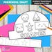 Preschool 2D Shapes Hat Craft | Color and Trace Activity Digital ...