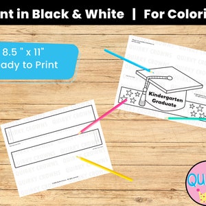 Kindergarten Graduation Hat Printable Crown Template | End of the Year ...