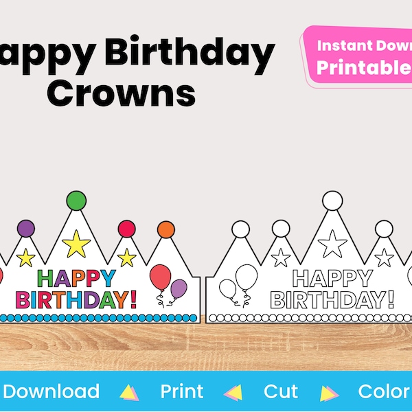 Printable Crown - Etsy