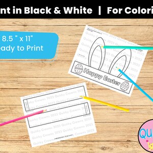 Happy Easter Bunny Ear Printable Paper Crown Hat Template | DIY Kids ...