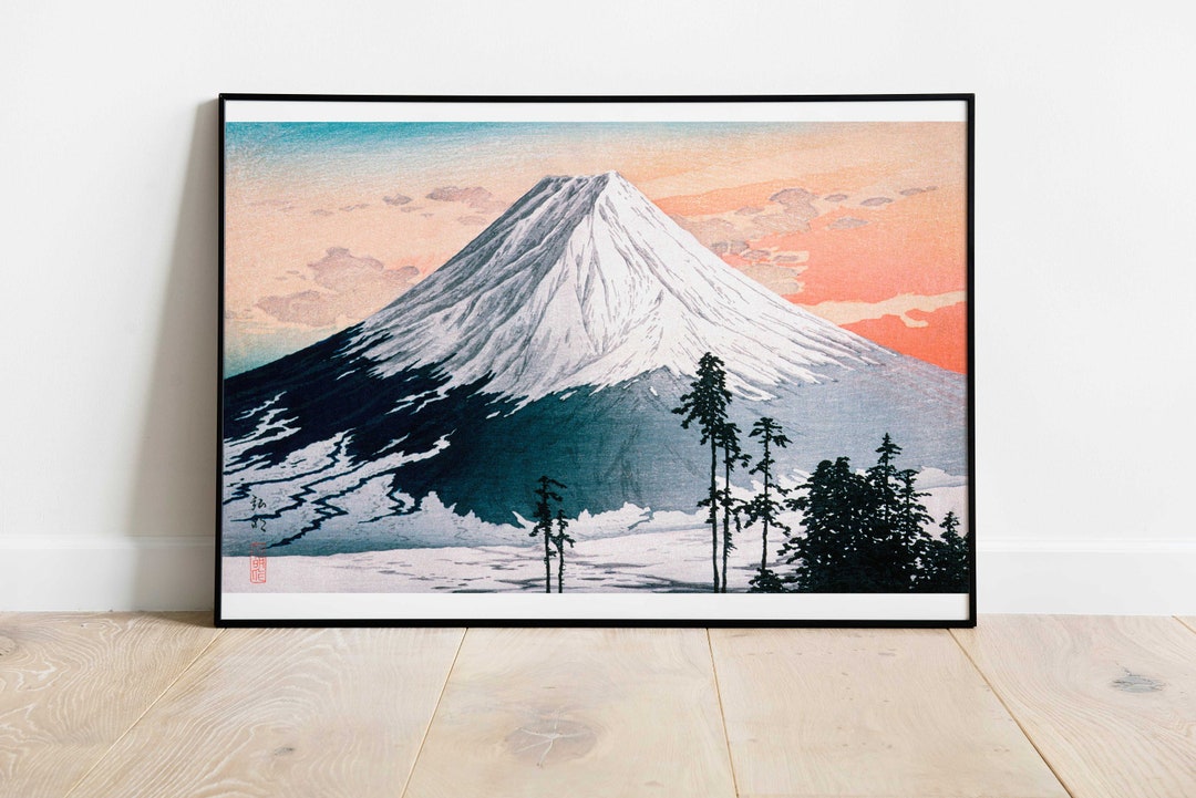 Mount Fuji Wall Art | Mt Fiji Print | Japan Wall Art | Mountain Wall Art | Minimalist Art ...