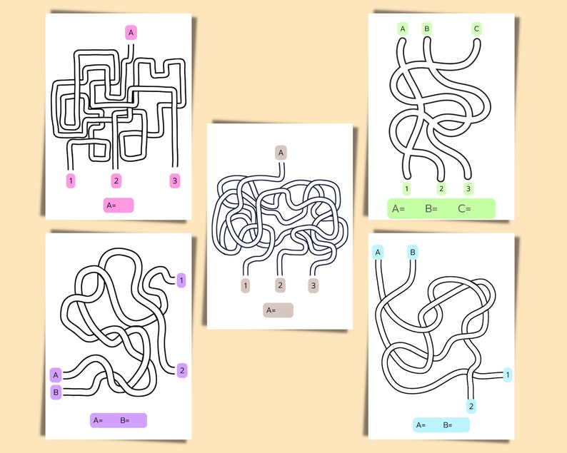 Printable Educational Maze Games for Kids Activity Pack - Etsy
