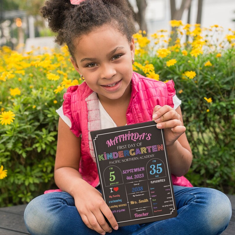 Personalizable First&last Day of School Digital Canva Template, EASY ...