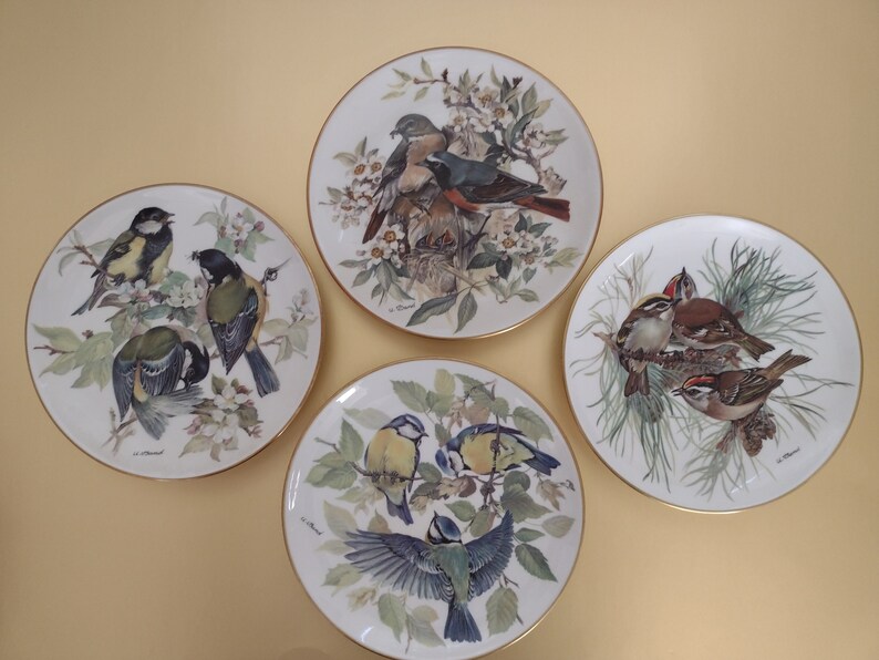 4 Tirschenreuth Bird Collectors Plates by U. Band. Made in Germany. - Etsy