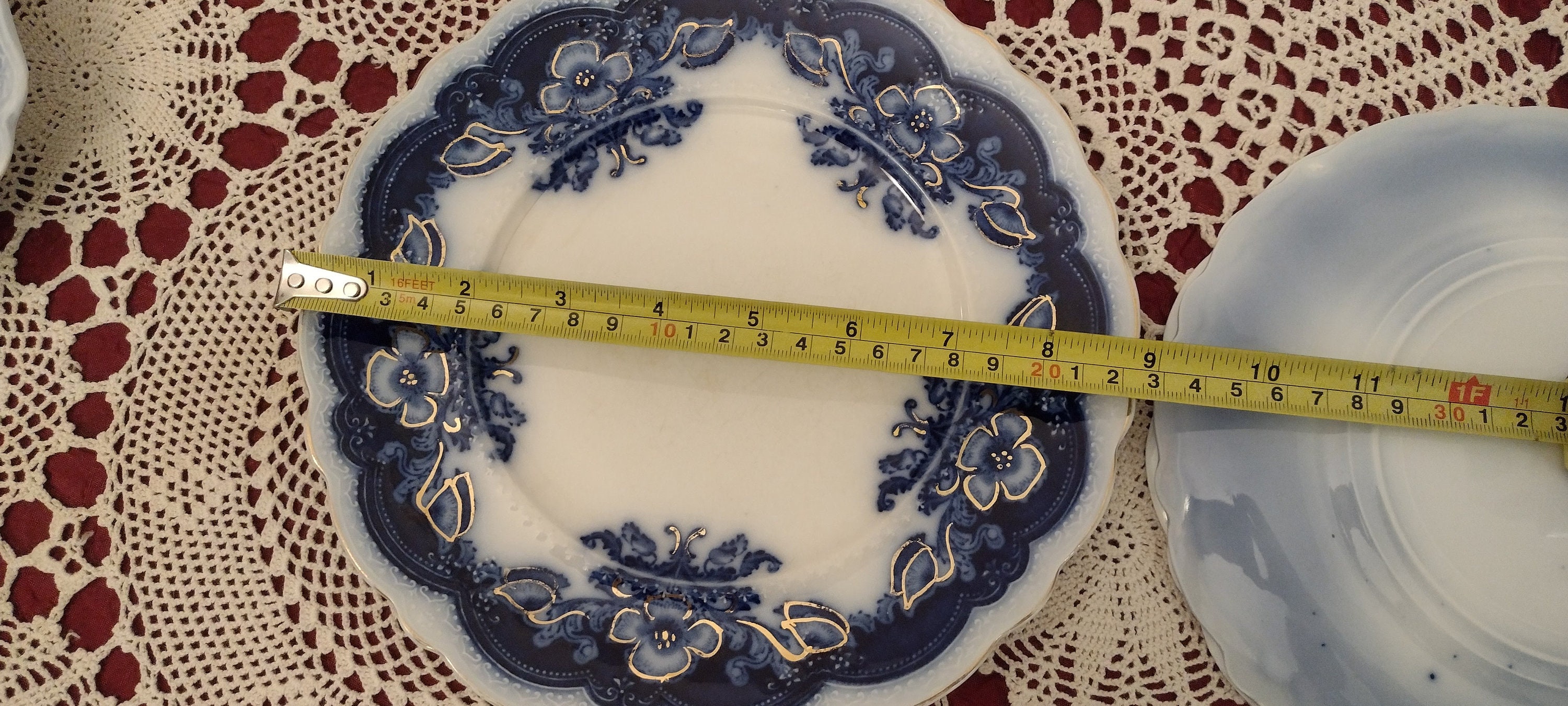 13 Rare Flow Blue Johnson Brothers oregon Luncheon Plates 9 - Etsy