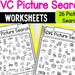 CVC Phonics Picture Search I Spy Read and Find Worksheet Puzzles - Etsy