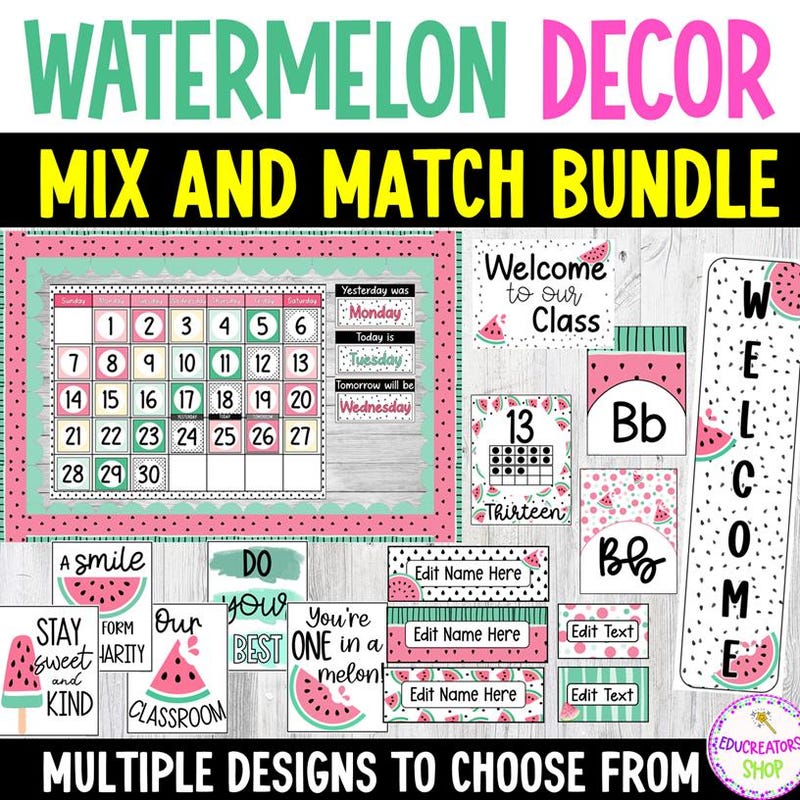 Watermelon Bulletin Board - Etsy