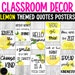 Lemon Themed Classroom Decor Quotes Motivational Posters - Etsy