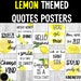 Lemon Themed Classroom Decor Quotes Motivational Posters - Etsy
