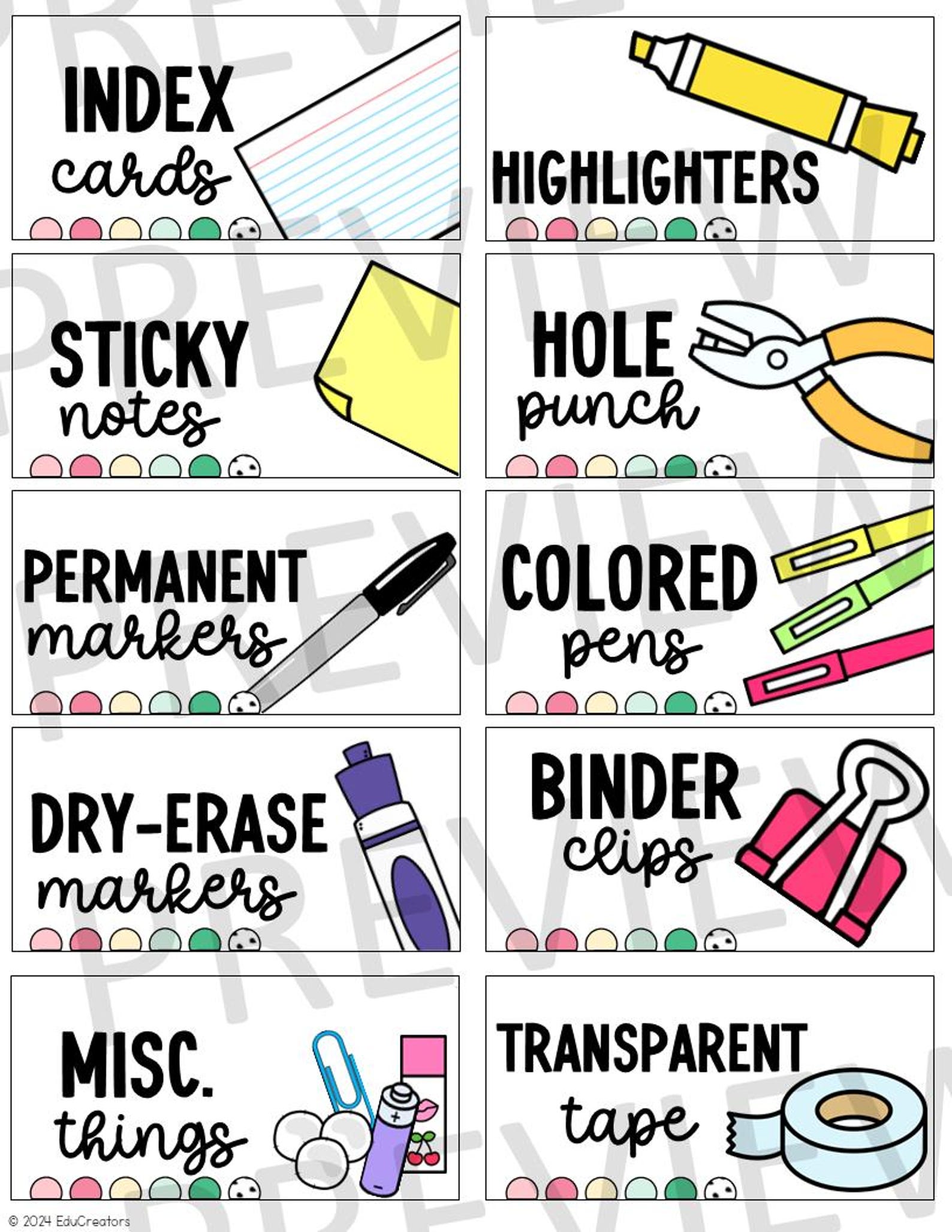 Editable Teacher Toolbox Labels, Iris Organizer (digital Download) - Etsy