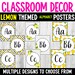 Lemon Themed Alphabet Posters Classroom Decor - Etsy