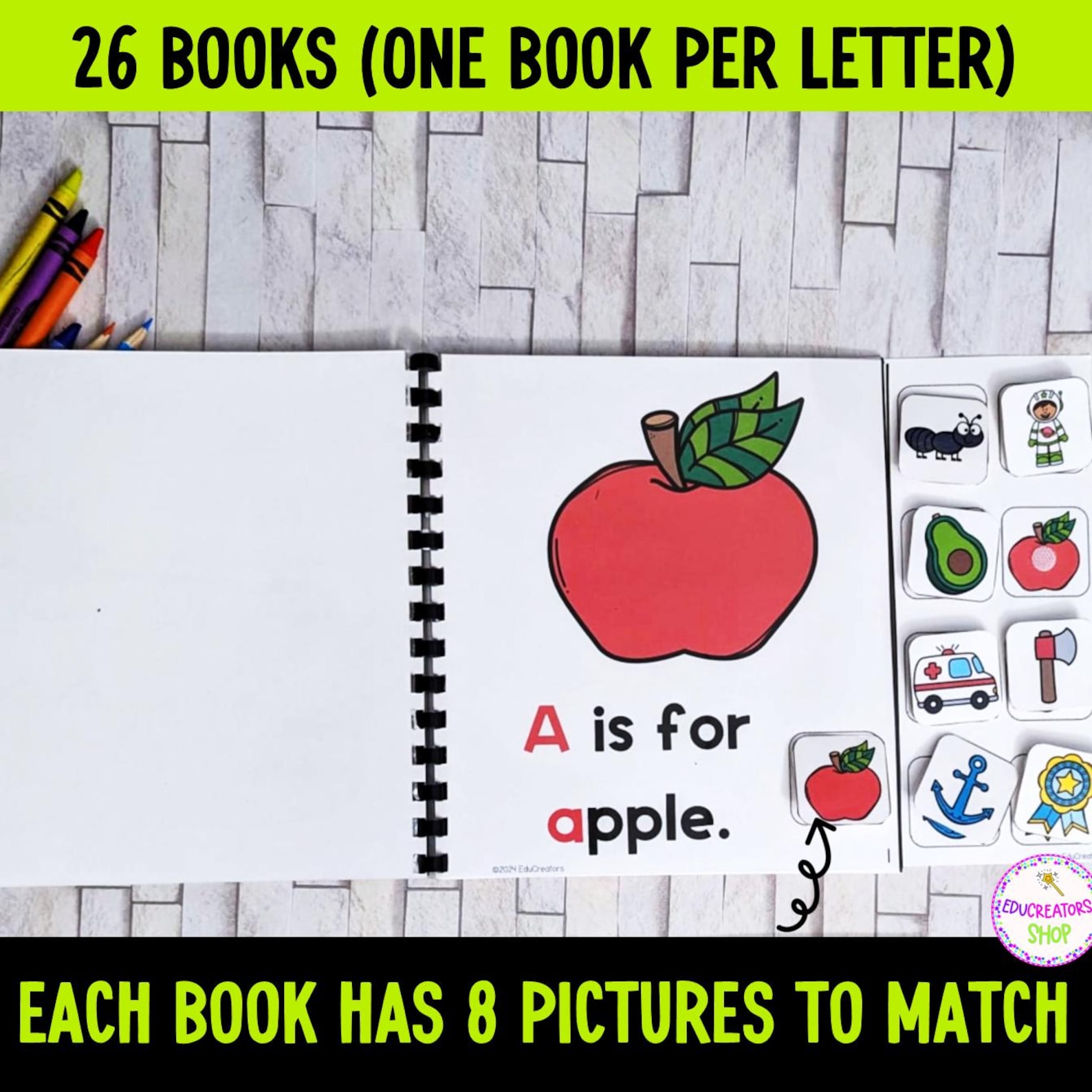 Alphabet Adapted Books Interactive Special Education Books ESL ELL - Etsy