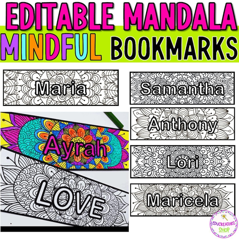 Personalized Mandala Book - Etsy
