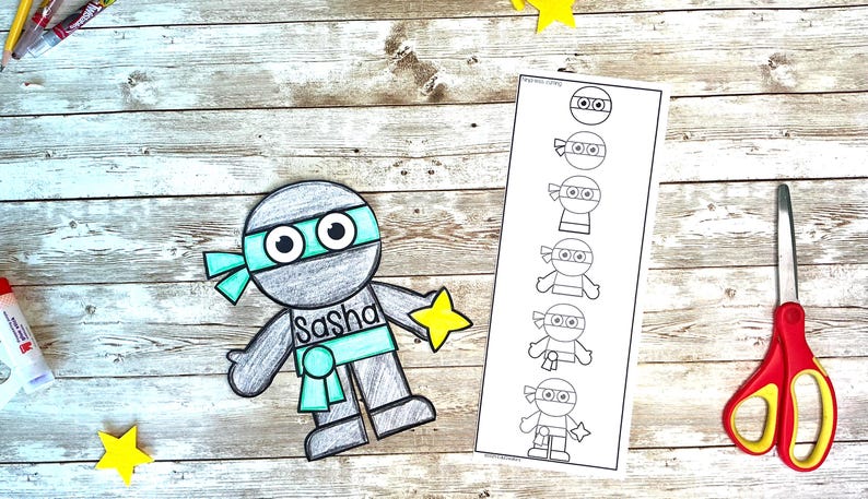 Alphabet One Page Build a Crafts | Phonics Bundle A to Z Kindergarten ...