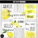 Lemon Themed Classroom Decor Quotes Motivational Posters - Etsy