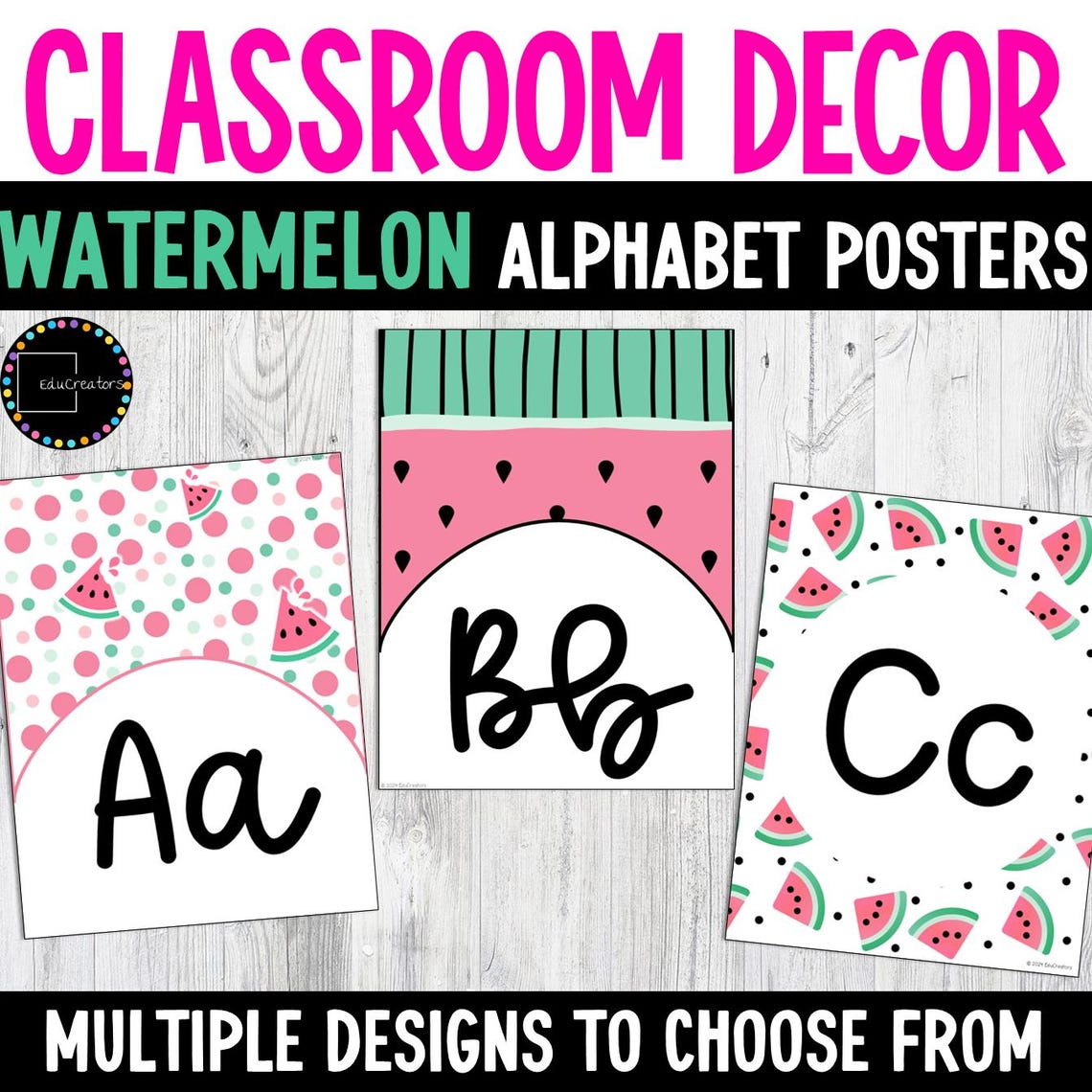 Watermelon Classroom Decor Bundle | Bright Watermelon Bulletin Board ...