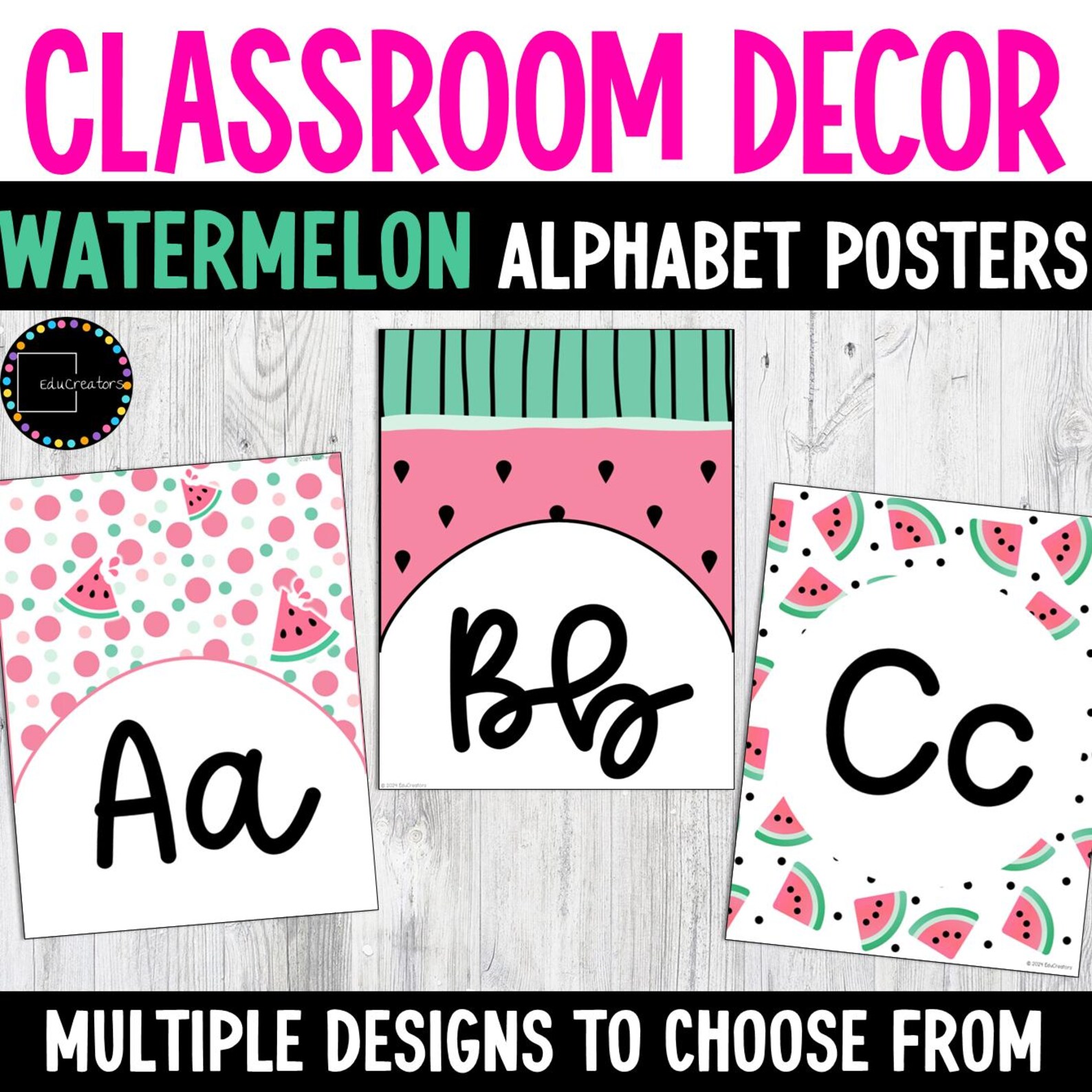 Watermelon Classroom Decor Bundle | Bright Watermelon Bulletin Board ...