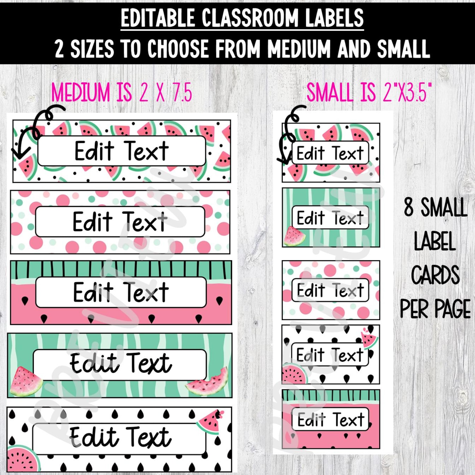 Watermelon Classroom Decor Bundle | Bright Watermelon Bulletin Board ...