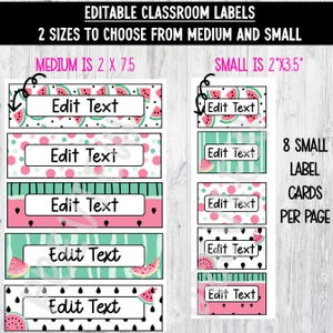 Watermelon Classroom Decor Bundle | Bright Watermelon Bulletin Board ...
