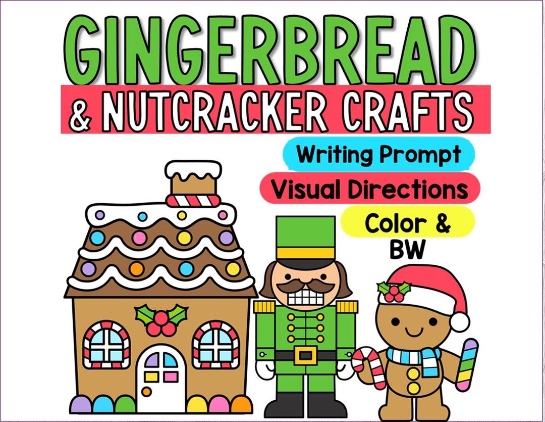 Gingerbread Man Craft, Gingerbread House Craft, Nutcracker Craft ...