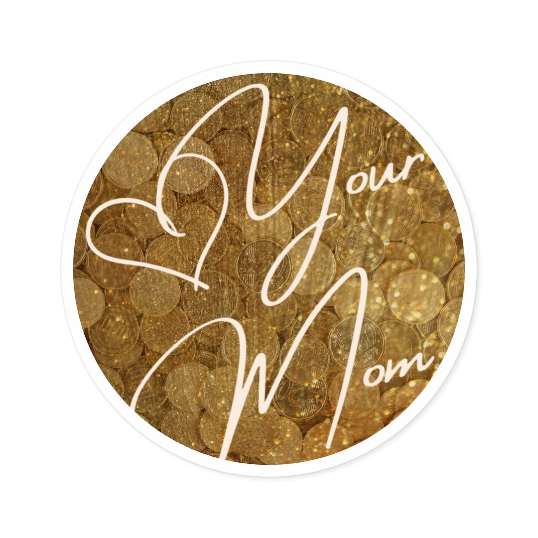 Love, Your Mom Round Stickers, Indooroutdoor - Etsy