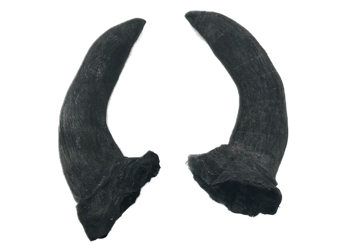Large Unpainted Black Liquid Latex Devil/demon Horns - Etsy