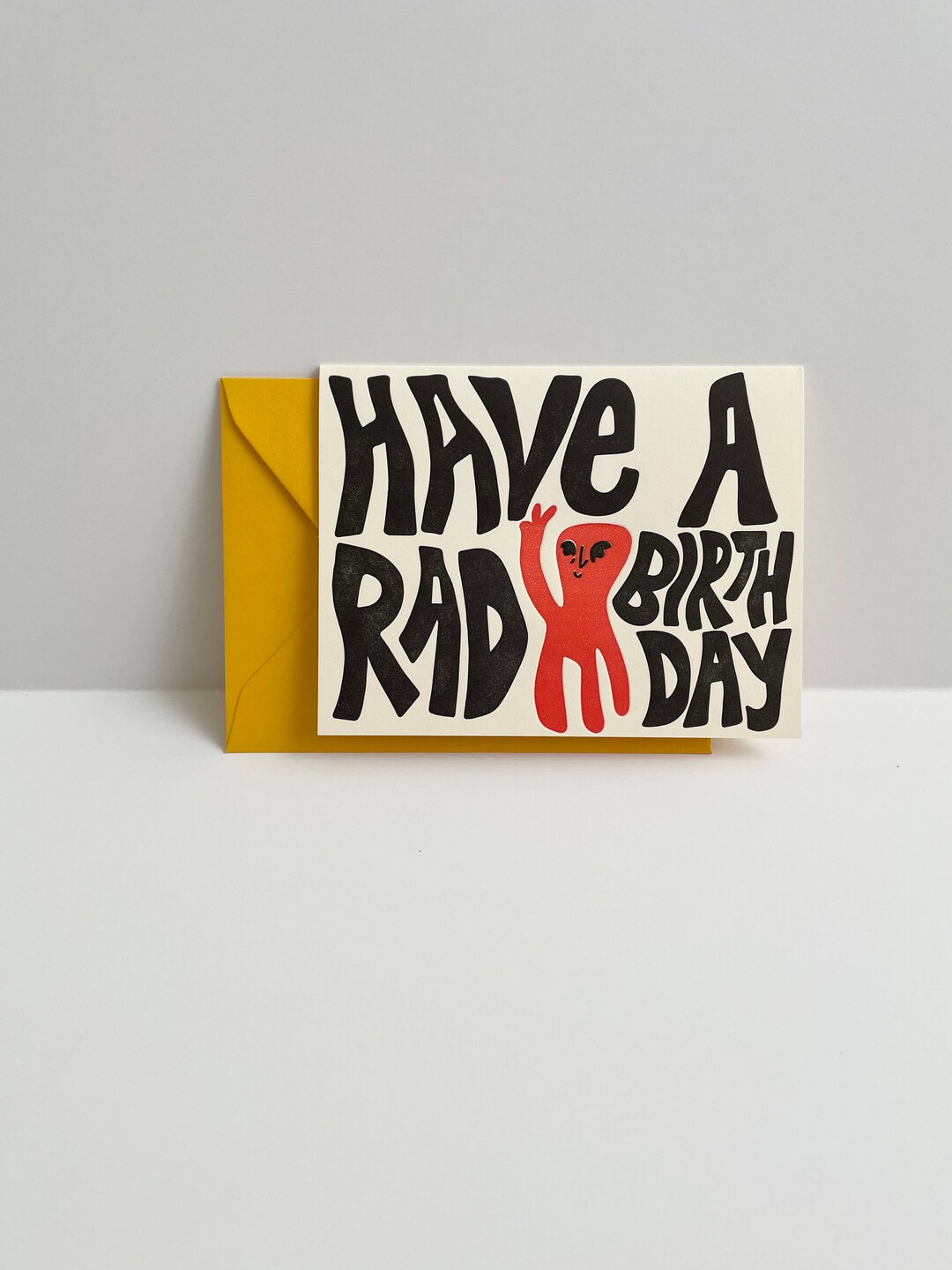 Have a Rad Birthday Letterpress Printed Greeting Card With Envelope - Etsy