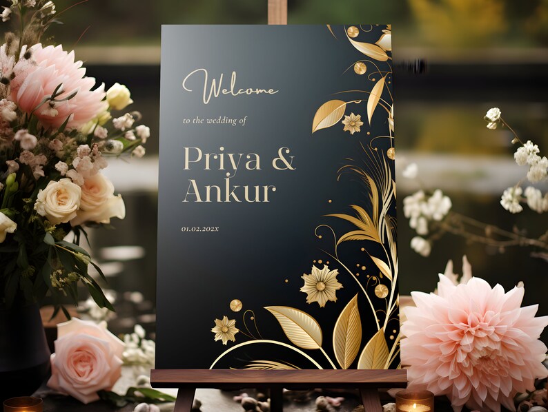 Welcome Desi Sign South Indian Mehndi & Shaadi Decor Indian - Etsy