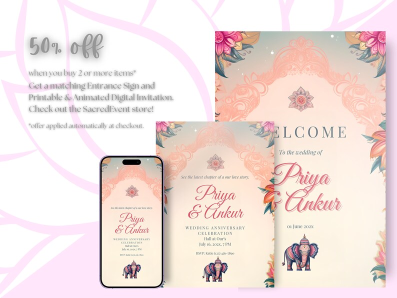 Welcome to Mehndi Desi Board & South Indian Mehndi Indian Wedding Sign ...