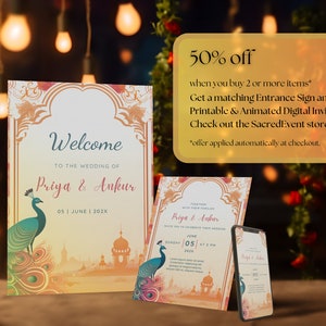 Indian Wedding Invitation Animated Digital & Printable - Etsy