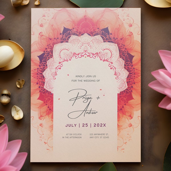 South Indian Wedding E Invite - Etsy