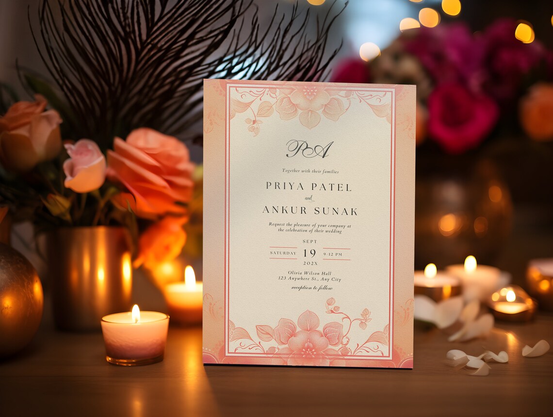 Indian Wedding Invitation Animated Digital & Printable - Etsy