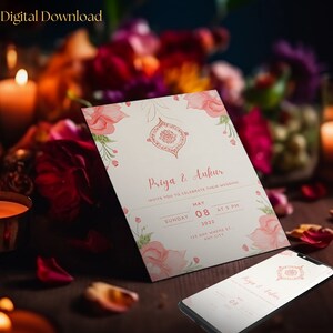 Indian Wedding Invitation Animated Digital & Printable - Etsy