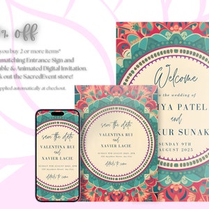 Indian Wedding Invitation Animated Digital & Printable Invites South ...