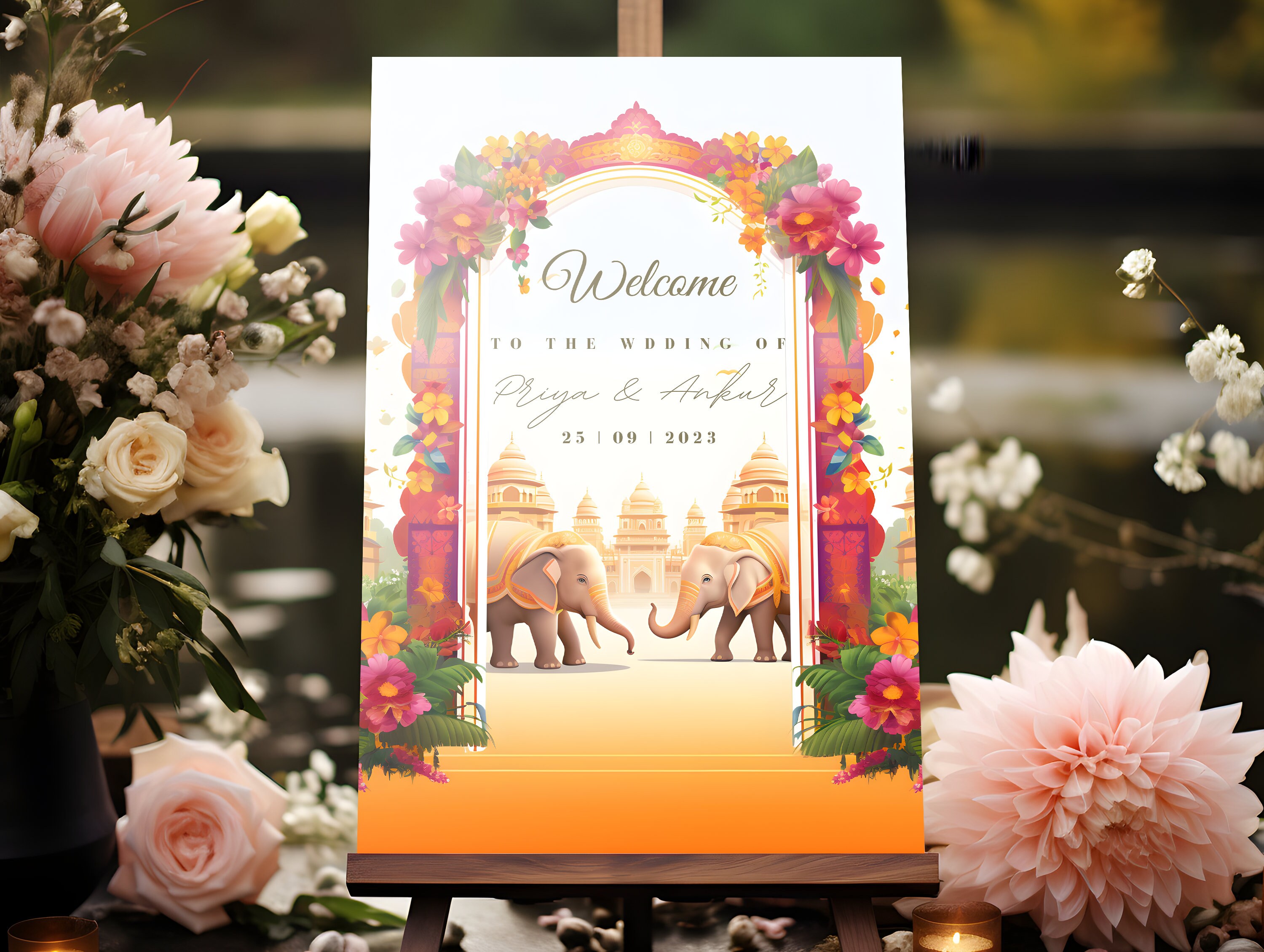 Indian Wedding Sign Mehndi Signs, Wedding Sign India, South Indian Sign ...