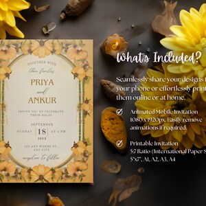 Animated Haldi Ceremony Invite | Sikh & Muslim Invitation, Mehndi Ecard ...