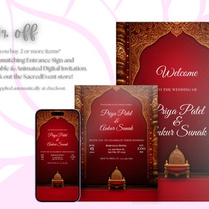 Indian Wedding Sign Punjabi Phera Sign & Shaadi Decor Sign, Floral ...