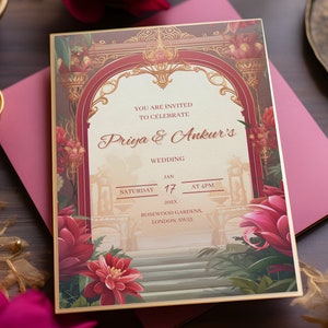 Indian Wedding Invitation Animated Digital & Printable | Desi Card ...