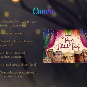 Dholki Night Watercolor Decor Sign, Bespoke Dholak Welcome Signs ...