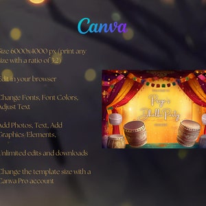 Dholki Decor Watercolor Sign & Dholki Night Sign, Dholki Welcome Signs ...