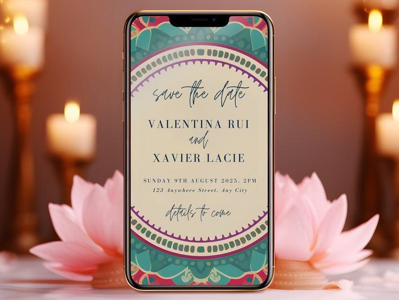 Indian Wedding Invitation Animated Digital & Printable Invites South ...