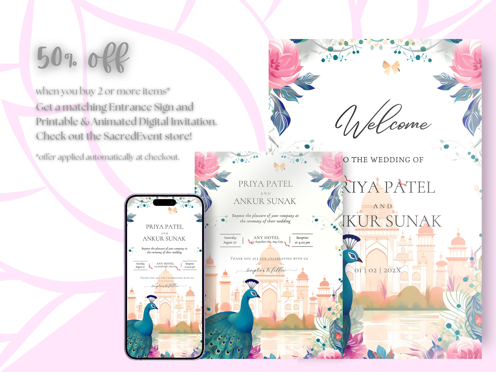 Indian Wedding Invitation Animated Digital & Printable | Tamil ...