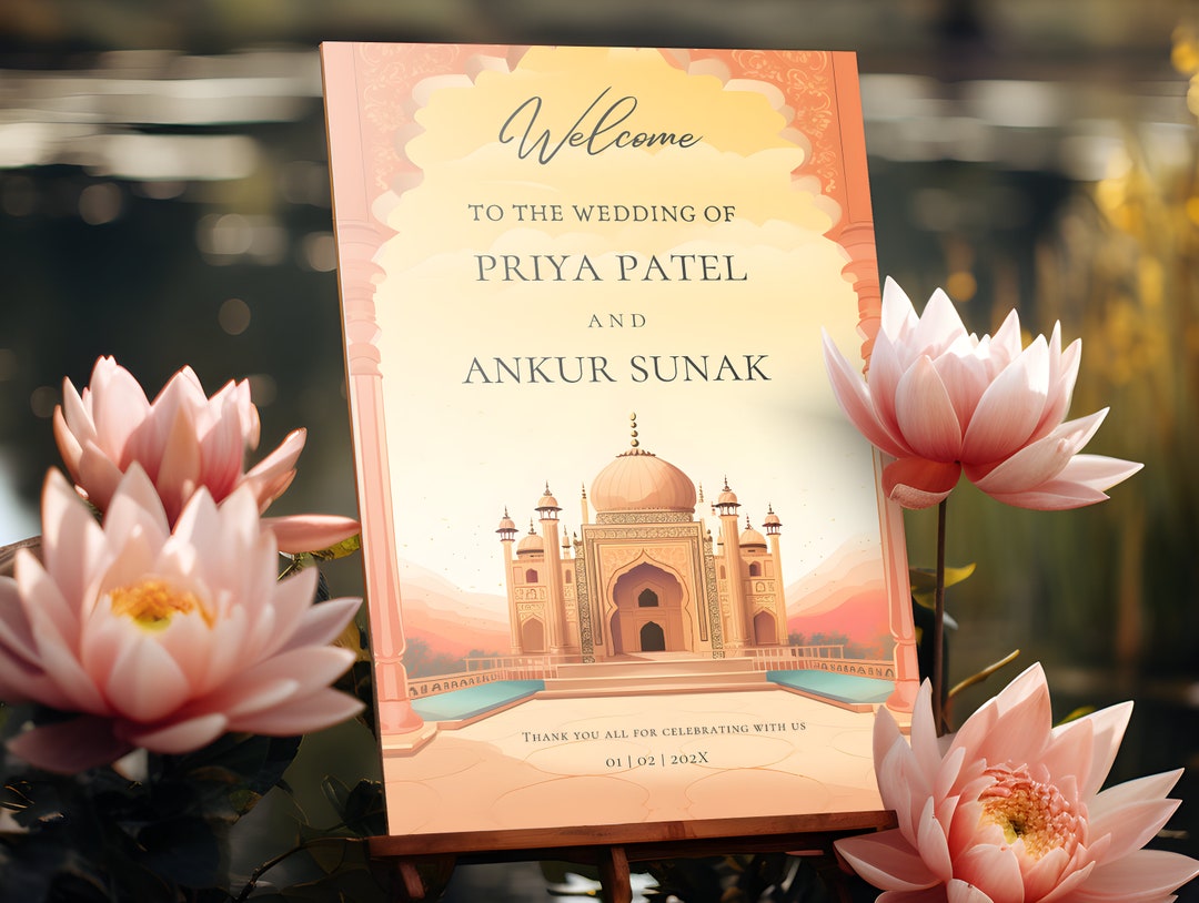 Indian Wedding Sign, Vector Intricate Pattern, Hindu Buddhist Building ...