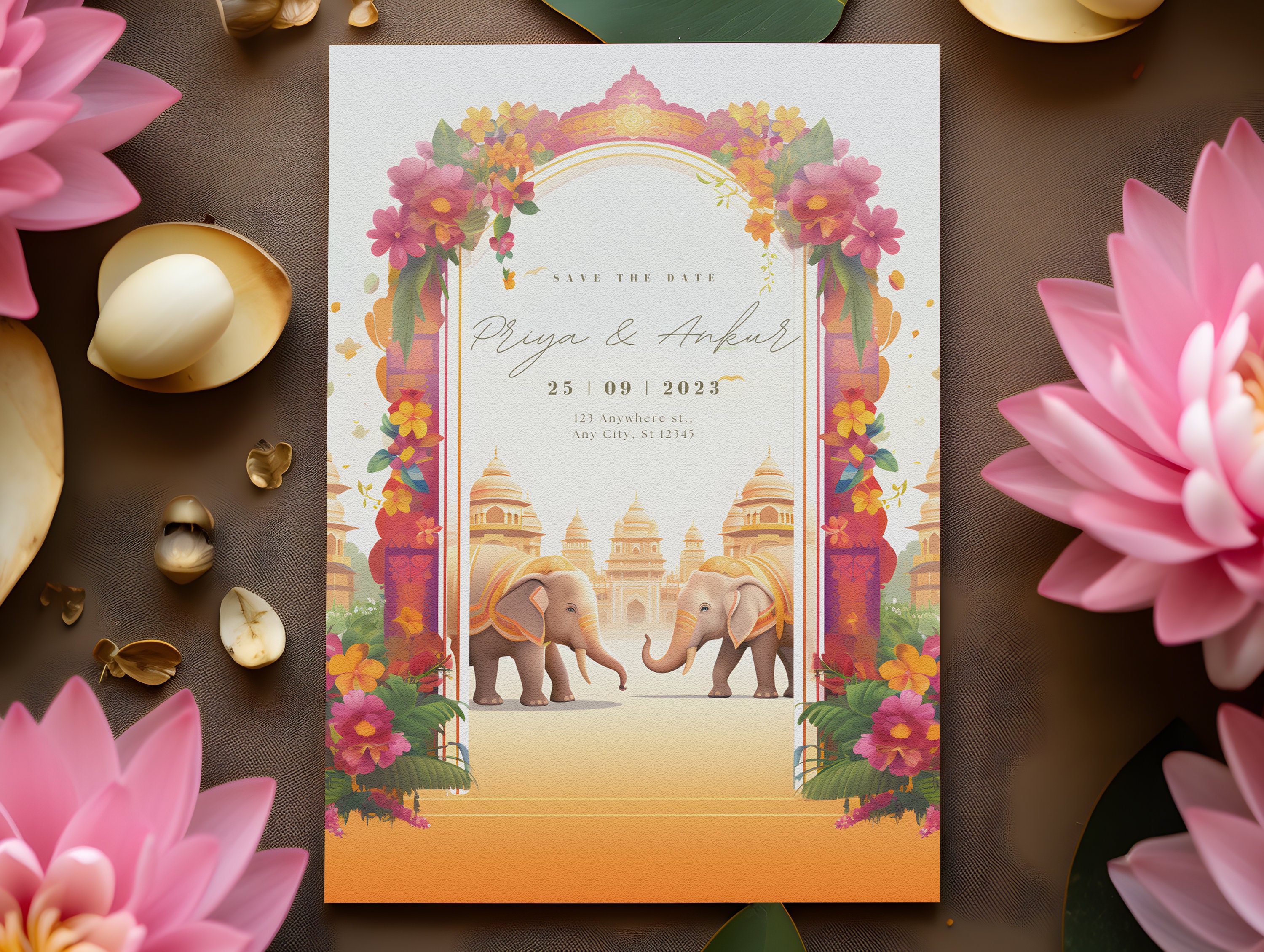 Indian Wedding Invitation Animated Digital & Printable, Sikh, Punjabi ...