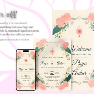 Indian Wedding Sign Hindu Phera Decor & Desi Wedding Decor, Mehndi ...
