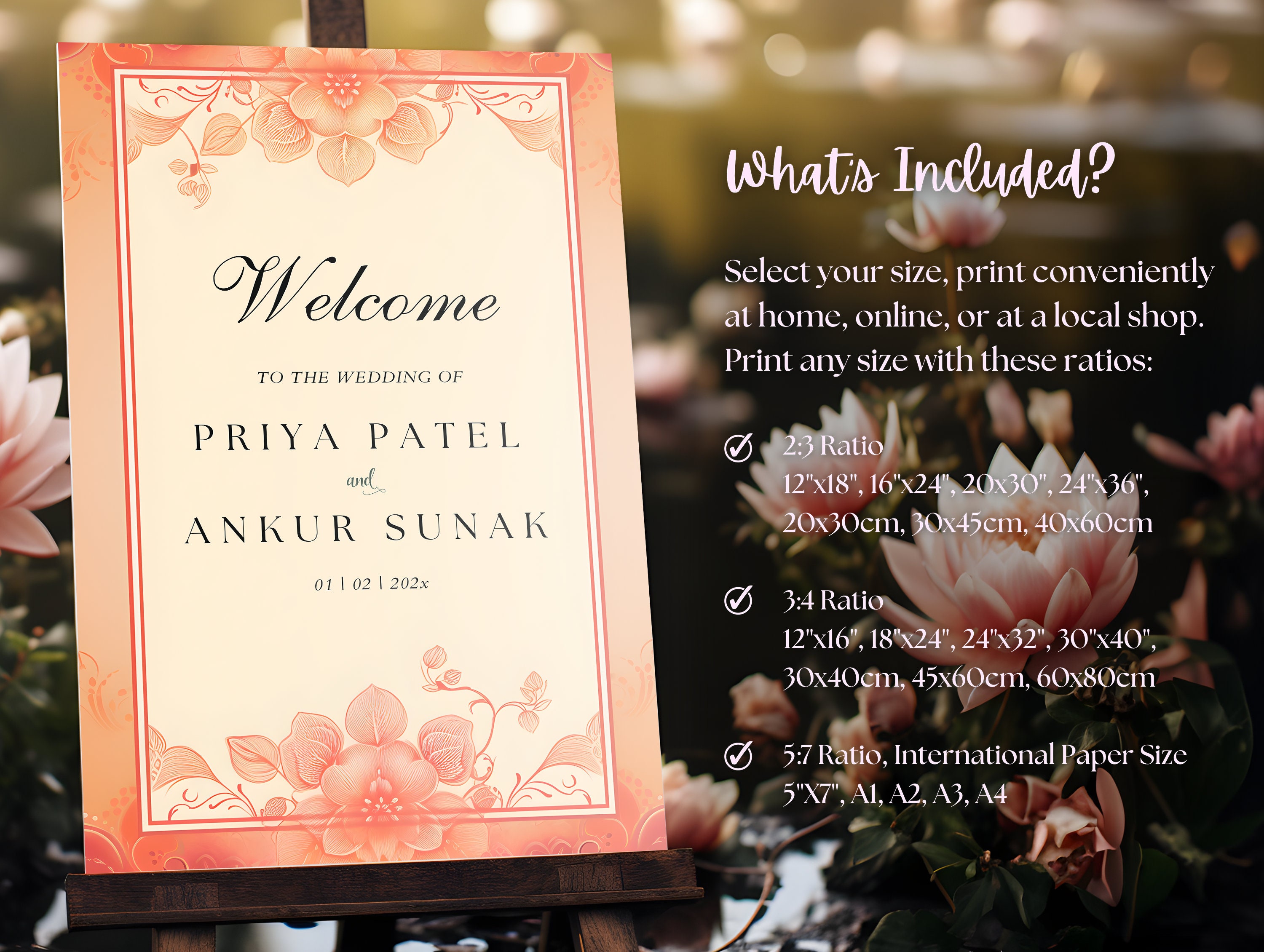 Indian Wedding Sign Mehndi Signage Reception Desi Sign - Etsy