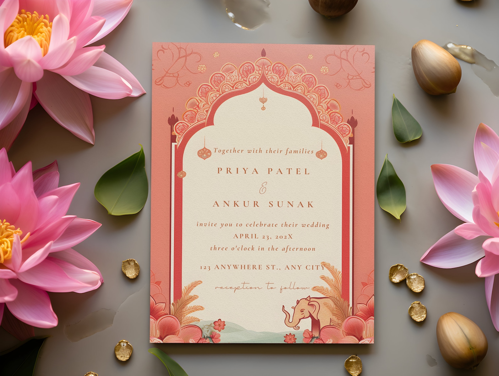 Indian Wedding Invitation Animated Digital & Printable | Hindu Cards ...