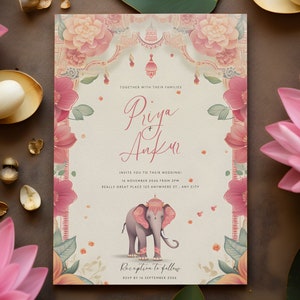 Indian Wedding Invitation Animated Digital & Printable, Punjabi Card ...