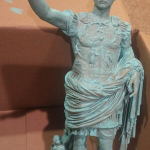 Roman Emperor Augustus 10 Inches Tall Patina Color Prima Porta - Etsy