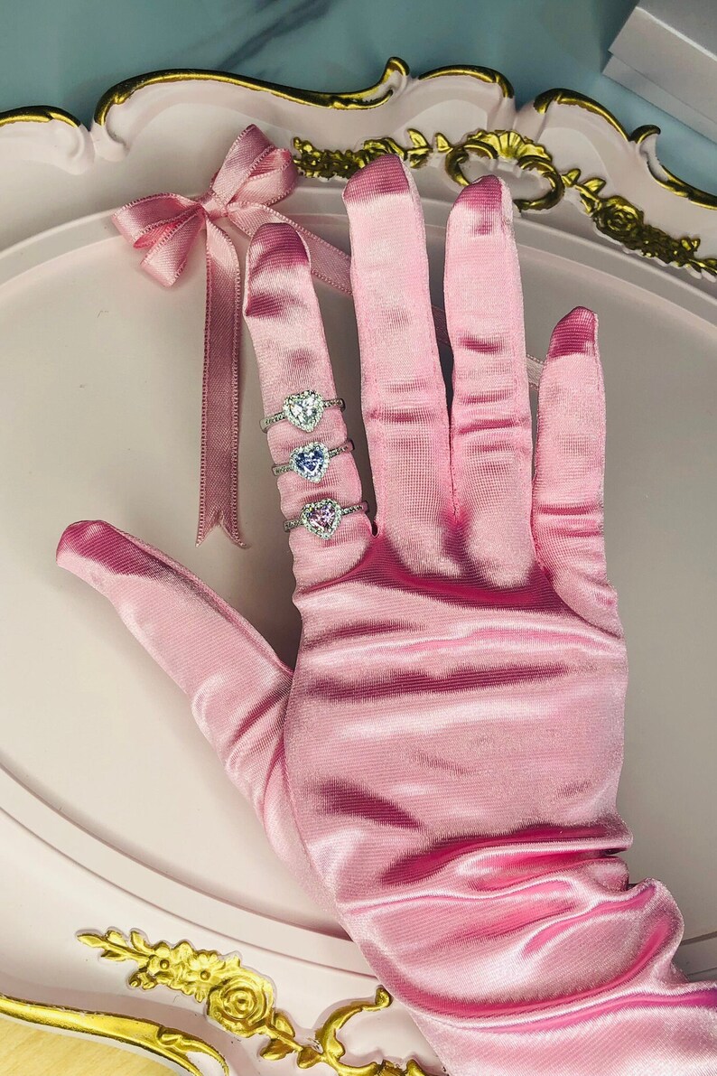 Heart Ring,sparkling Elevated Heart Ring,pink Heart Zirconia Diamond ...